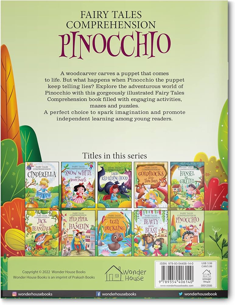 Buy Fairy Tales Comprehension: Pinocchio in Nepal | BIBLIONEPAL