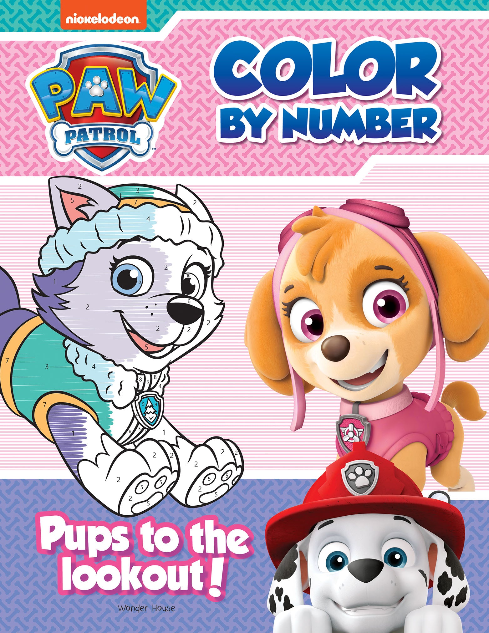 Pups to the Lookout: Paw Patrol, Color By Number Activity Book ...